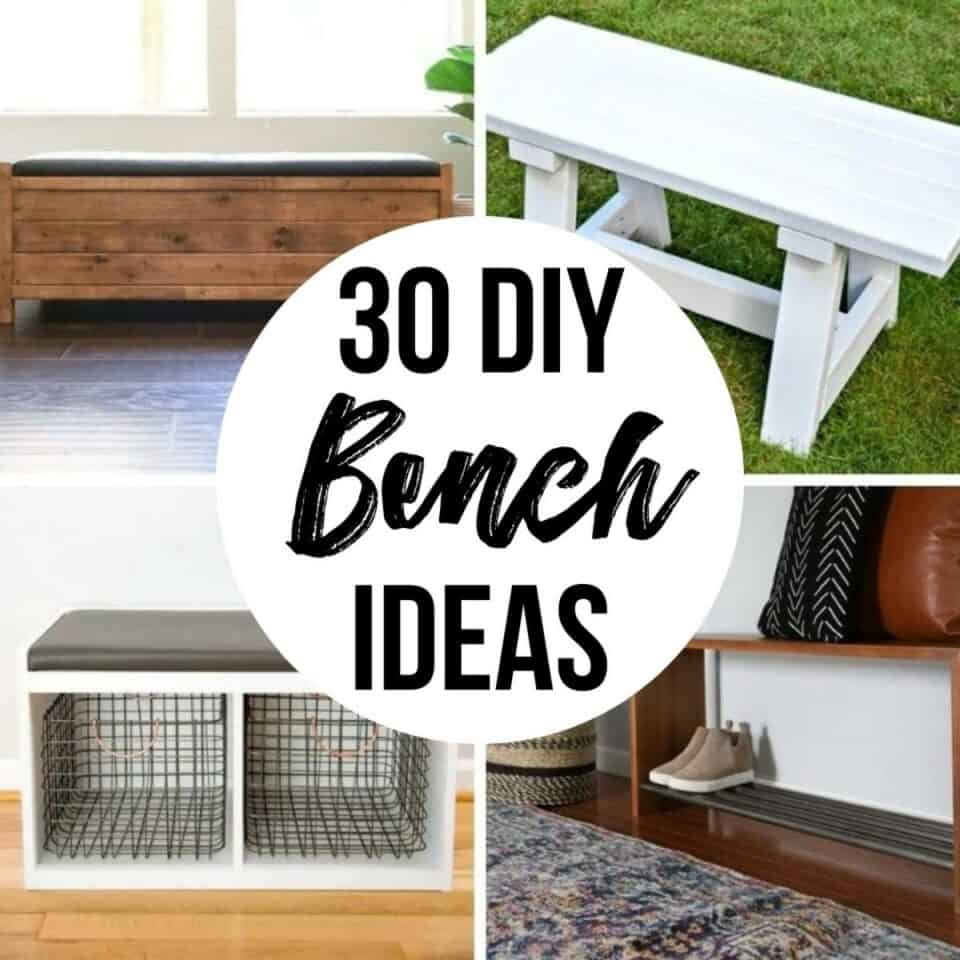 DIY Entryway Shoe Storage Bench with Cushion - The Handyman's Daughter