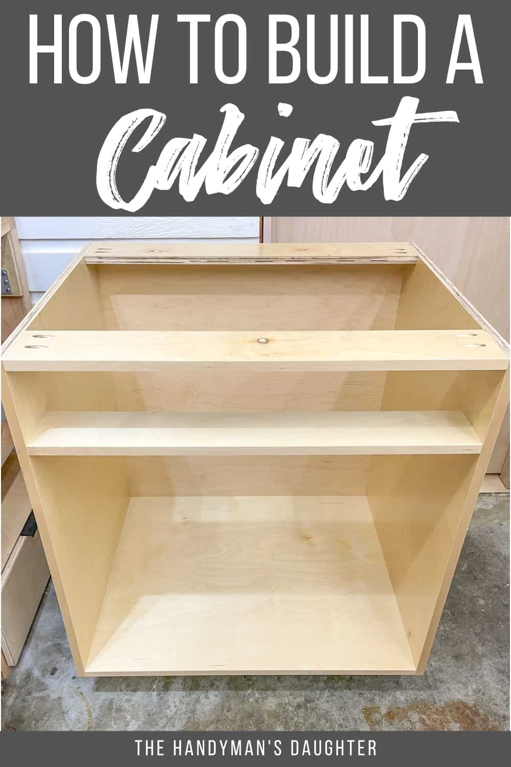 How To Build A Base Cabinet Box The Handyman S Daughter