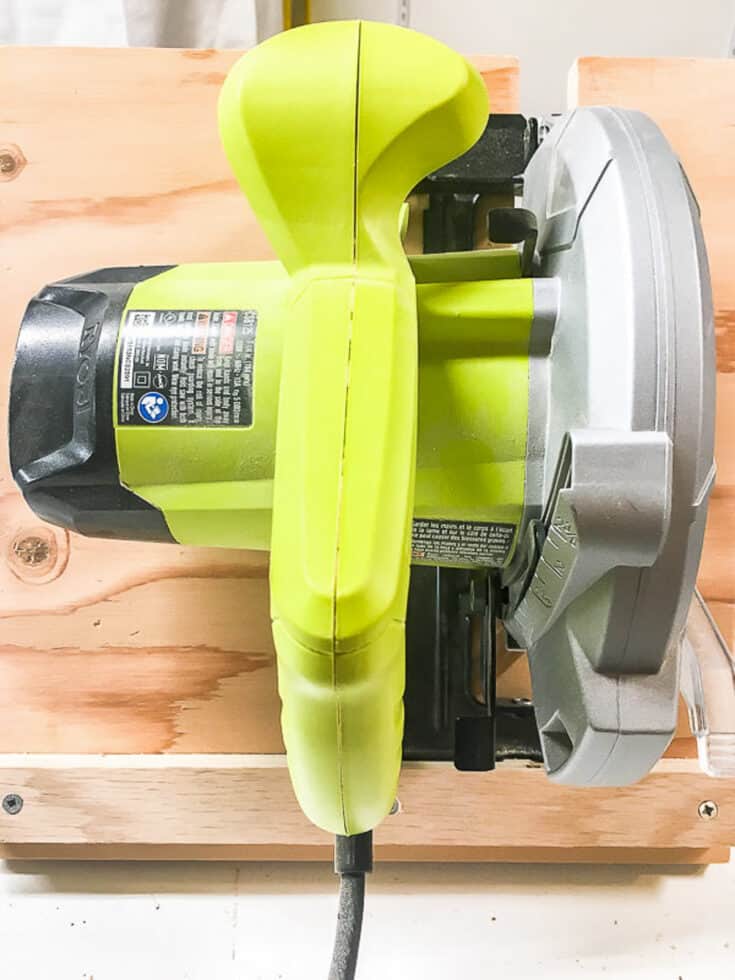 DIY Circular Saw Storage Rack - The Handyman's Daughter