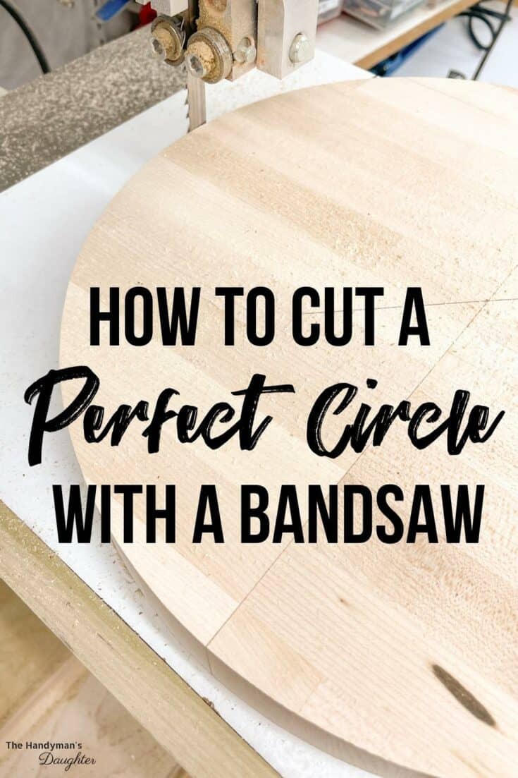 DIY Band Saw Circle Cutting Jig - The Handyman's Daughter