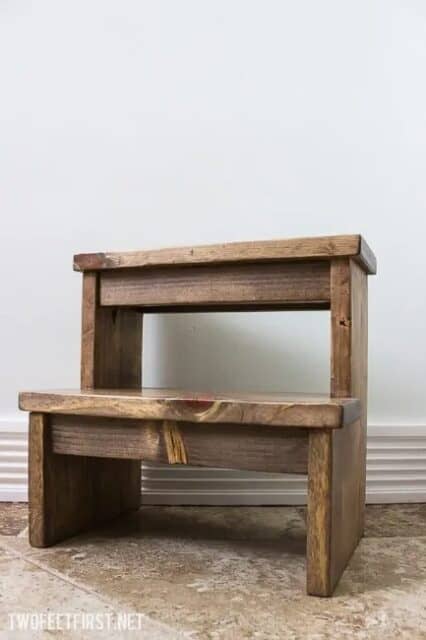15 Easy DIY Step Stool Ideas for Kids and Adults - The Handyman's Daughter