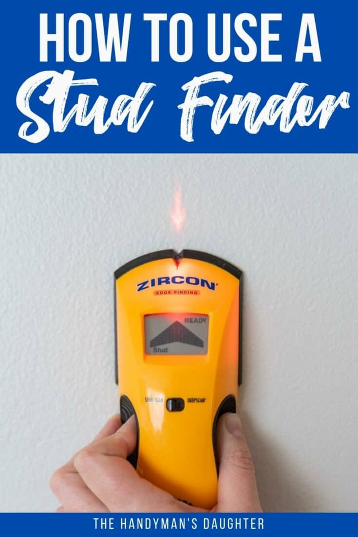 How to Use a Stud Finder - The Handyman's Daughter