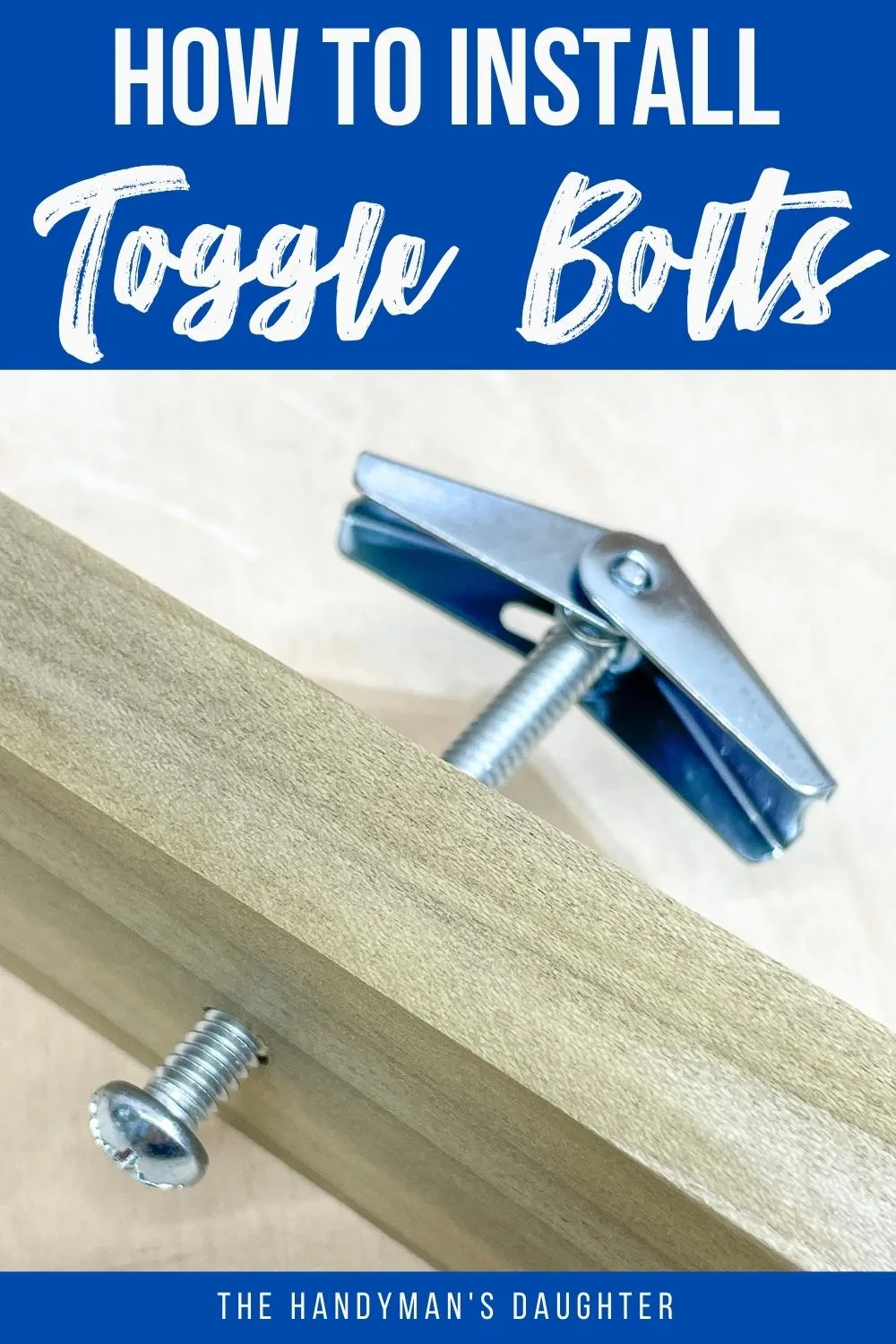 How To Use Toggle Bolts Step by Step The Handyman s Daughter How To Use Toggle Bolts Step by Step The Handyman s Daughter