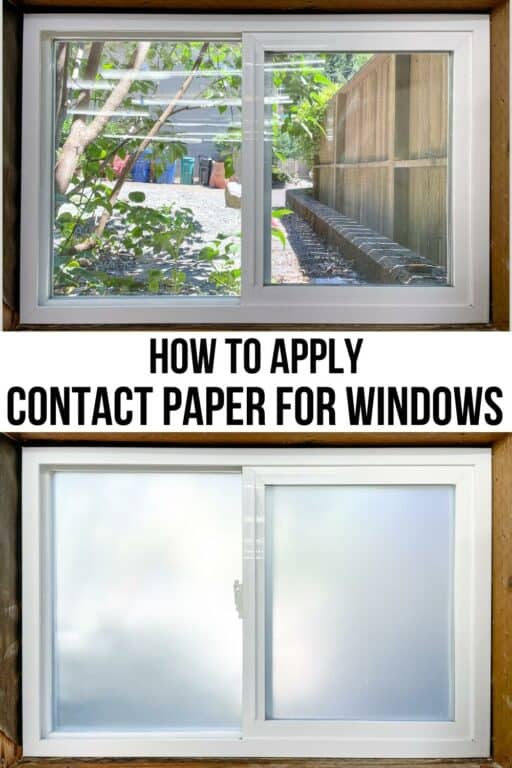 How to Apply Frosted Contact Paper on Windows - The Handyman's Daughter
