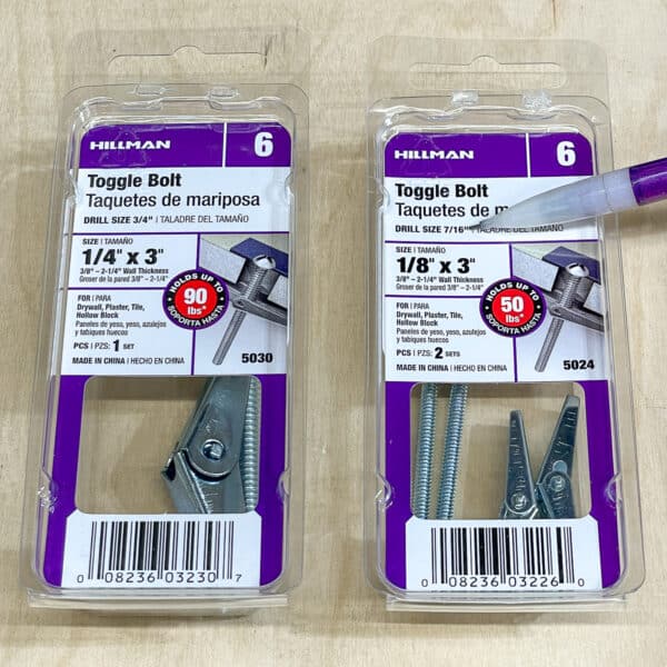 How to Use Toggle Bolts [Step-by-Step] - The Handyman's Daughter