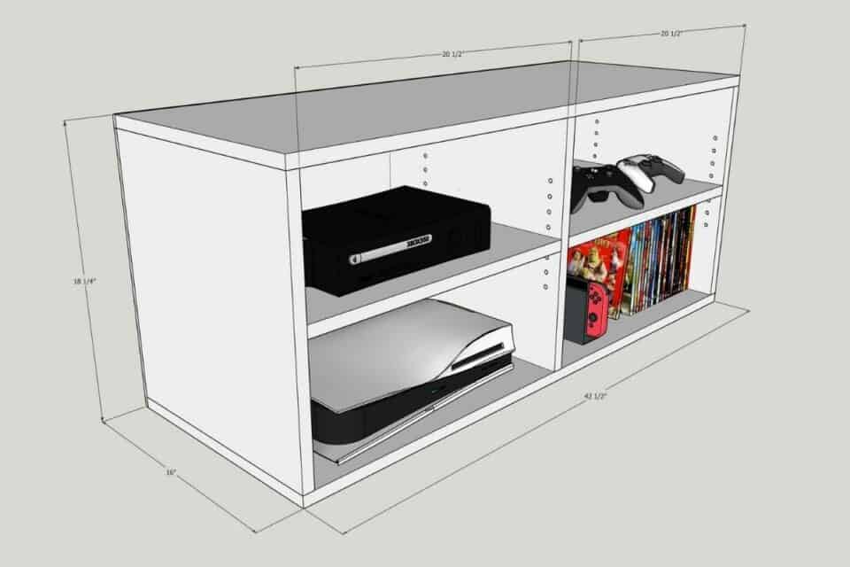 DIY Game Console Shelf - The Handyman's Daughter