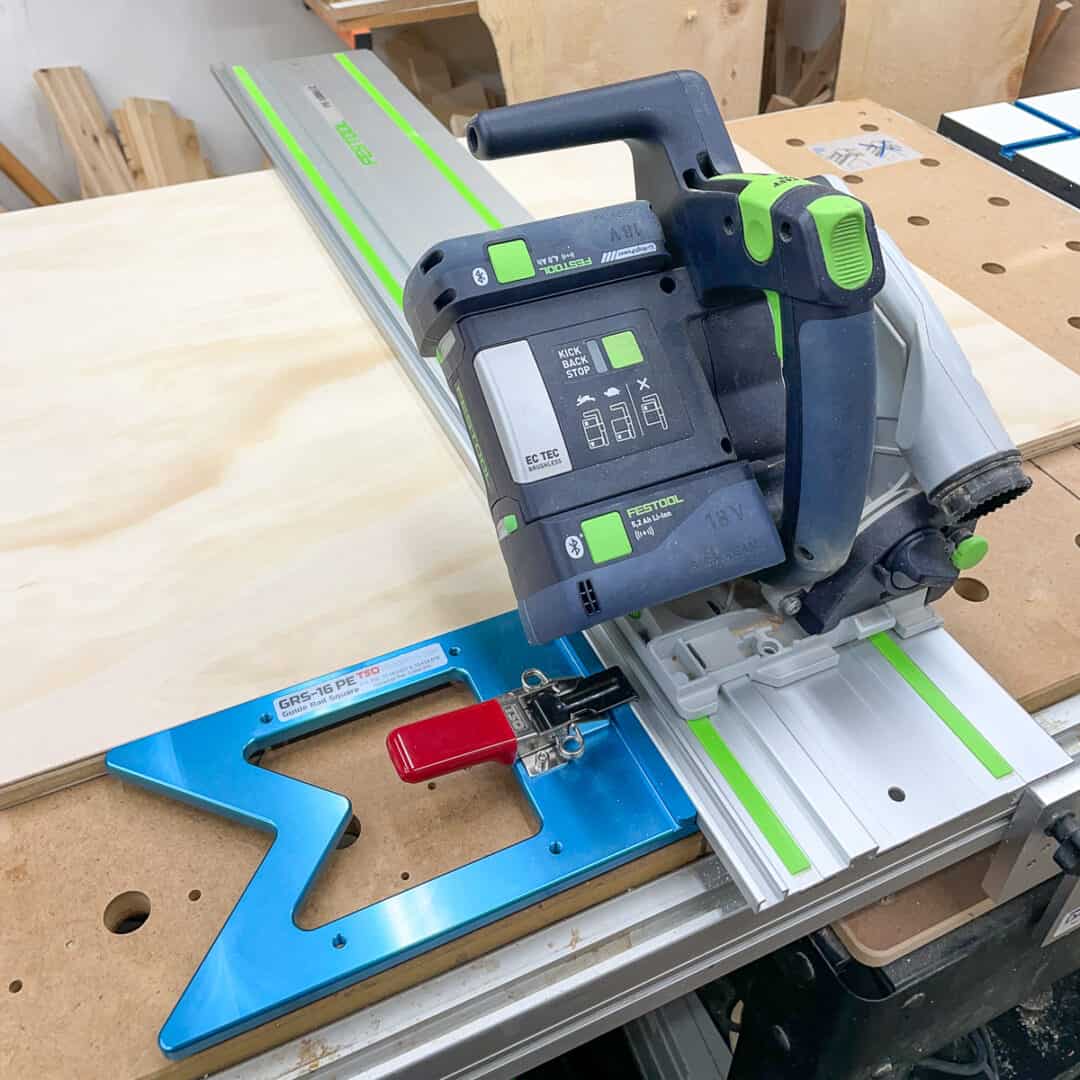 How to Use a Track Saw Square - The Handyman's Daughter