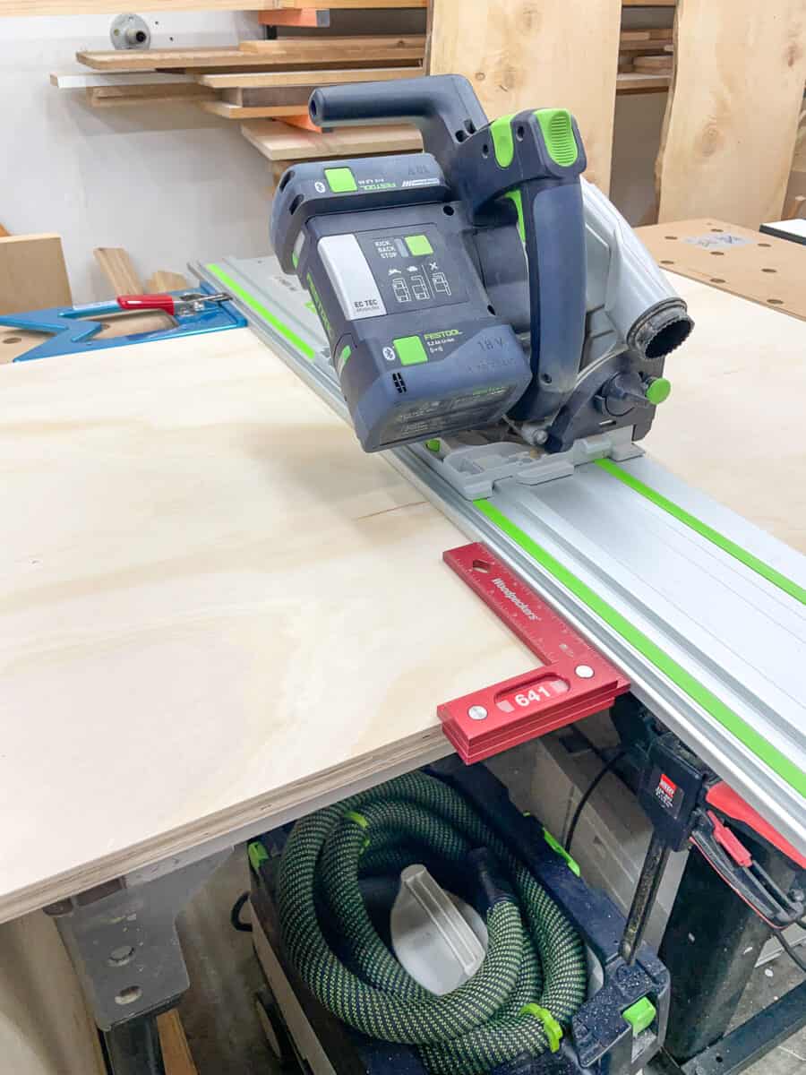 How to Use a Track Saw Square - The Handyman's Daughter