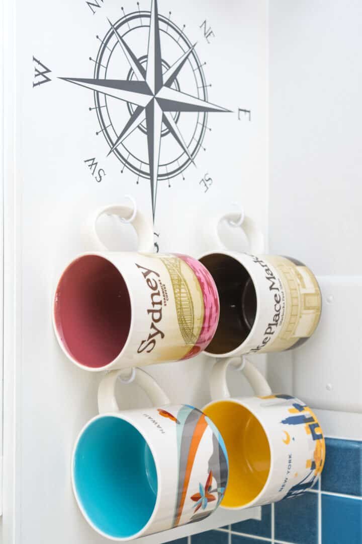 How to Display Starbucks Mugs - The Handyman's Daughter