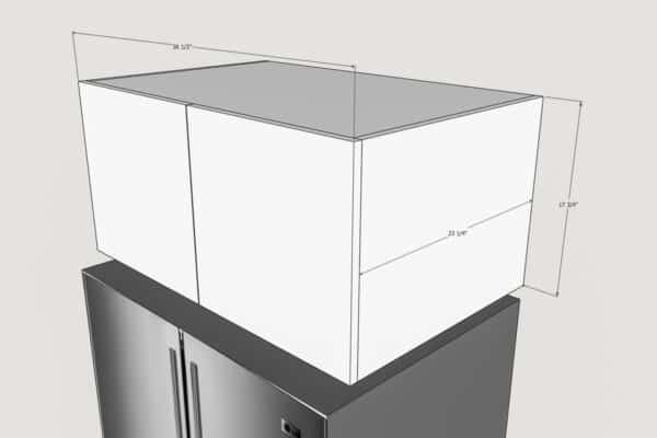 How to Make an Above Fridge Cabinet - The Handyman's Daughter