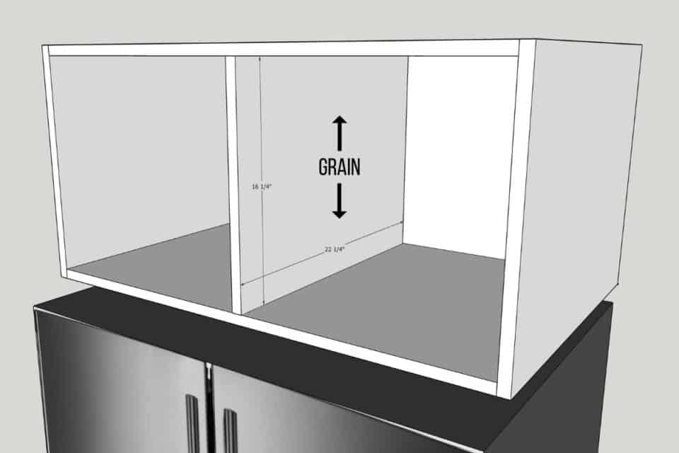 How to Make an Above Fridge Cabinet - The Handyman's Daughter