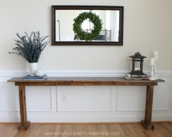 20 Creative DIY Console Table Designs You'll Love - The Handyman's Daughter