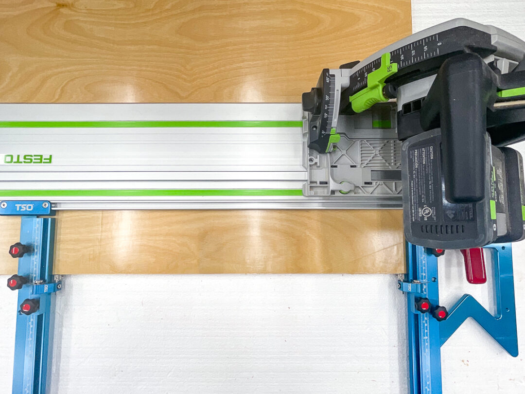 How to Use Track Saw Parallel Guides - The Handyman's Daughter