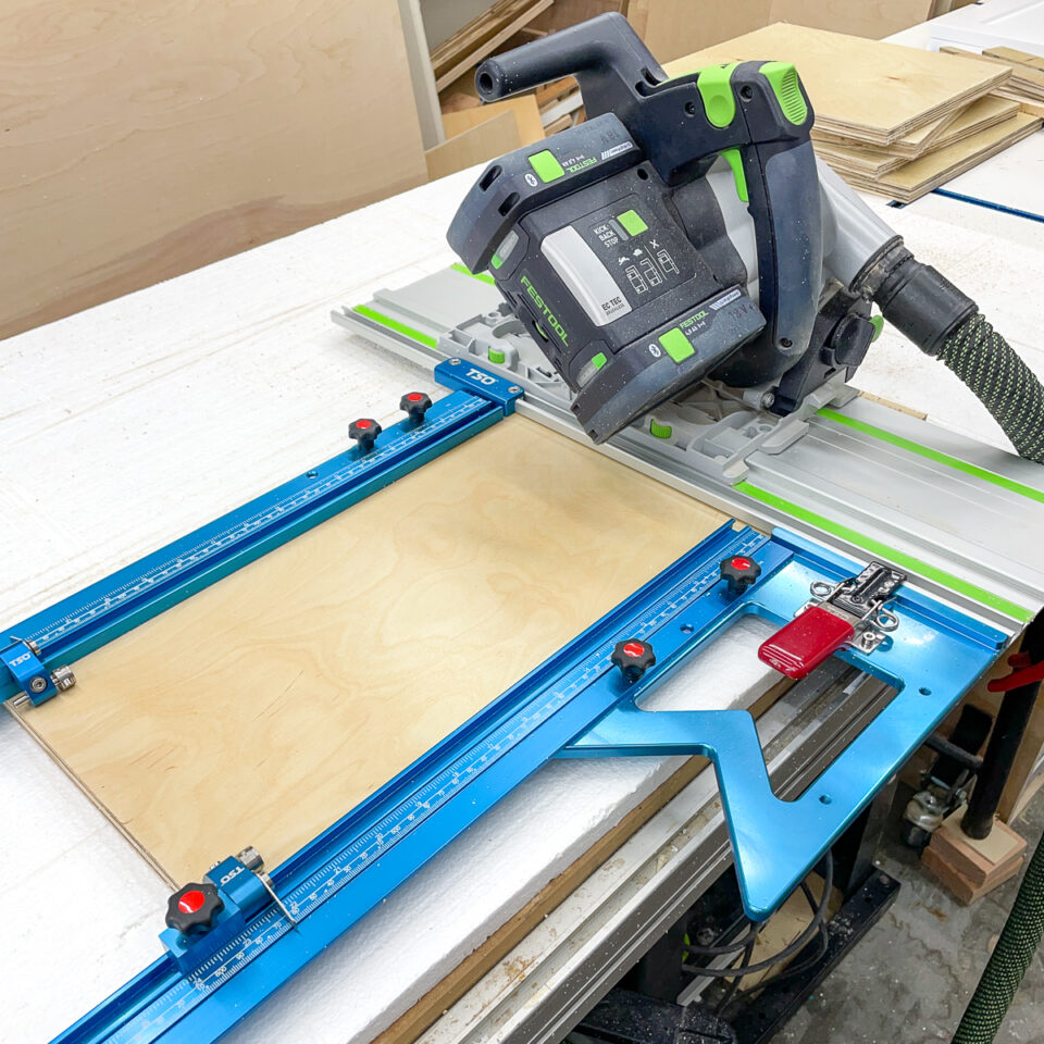 How to Use Track Saw Parallel Guides - The Handyman's Daughter