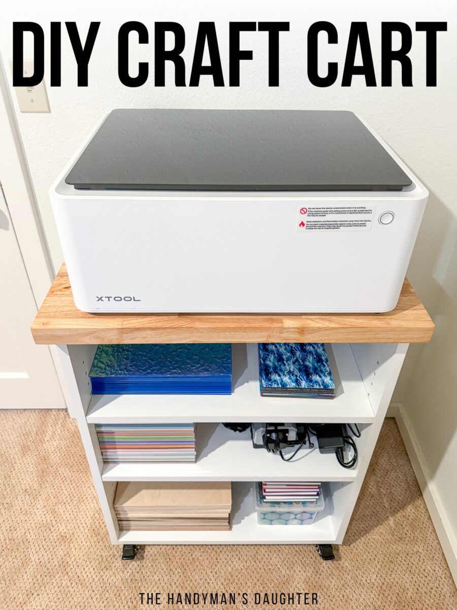 DIY Rolling Craft Cabinet with Free Plans - The Handyman's Daughter