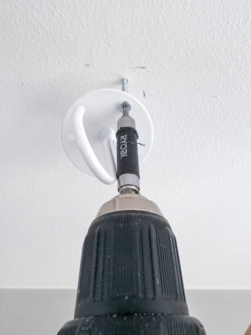 How to Install Ceiling Hooks for Hanging Plants - The Handyman's Daughter