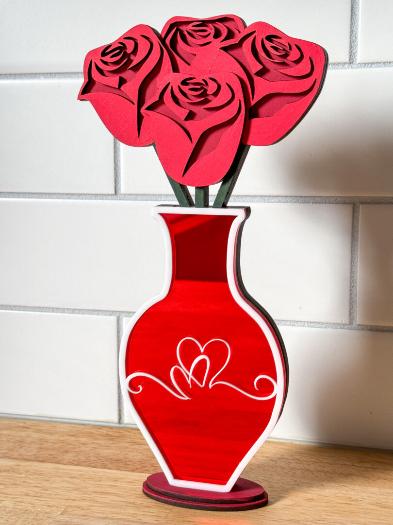 DIY Laser Cut Rose Bouquet - The Handyman's Daughter