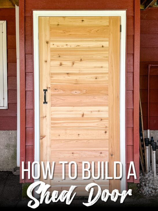 How to Build a Garden Shed Door - The Handyman's Daughter