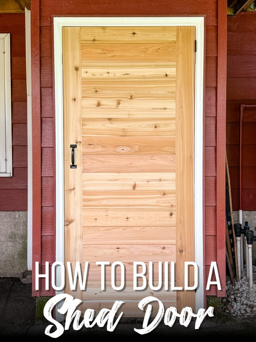 How to Build a Garden Shed Door - The Handyman's Daughter