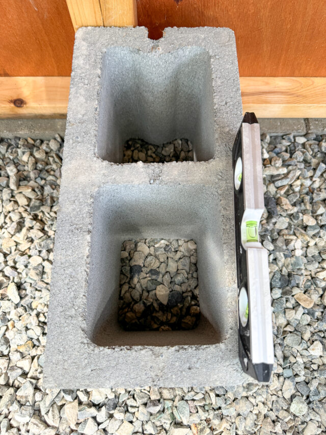 Super Easy DIY Cinder Block Shelves - The Handyman's Daughter