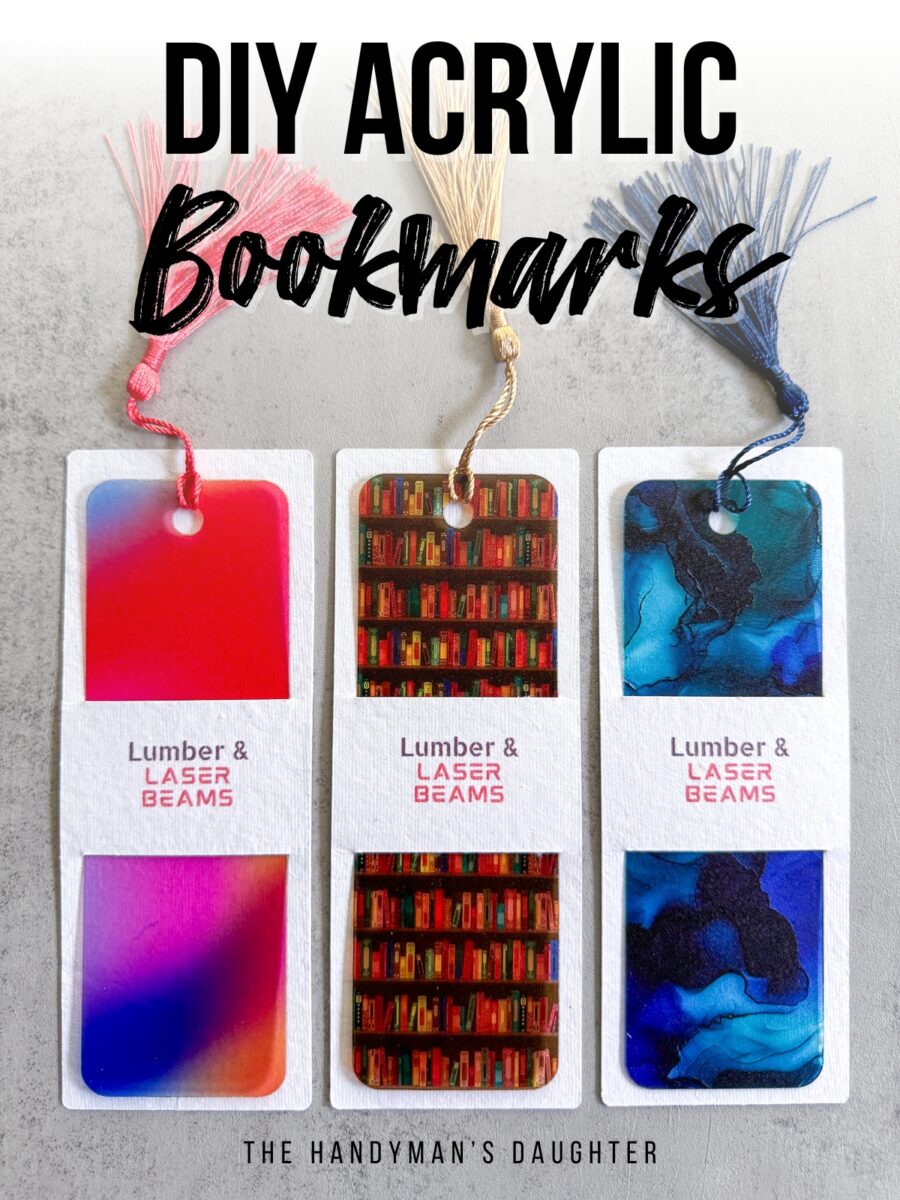 How to Make Flexible Acrylic Bookmarks - The Handyman's Daughter
