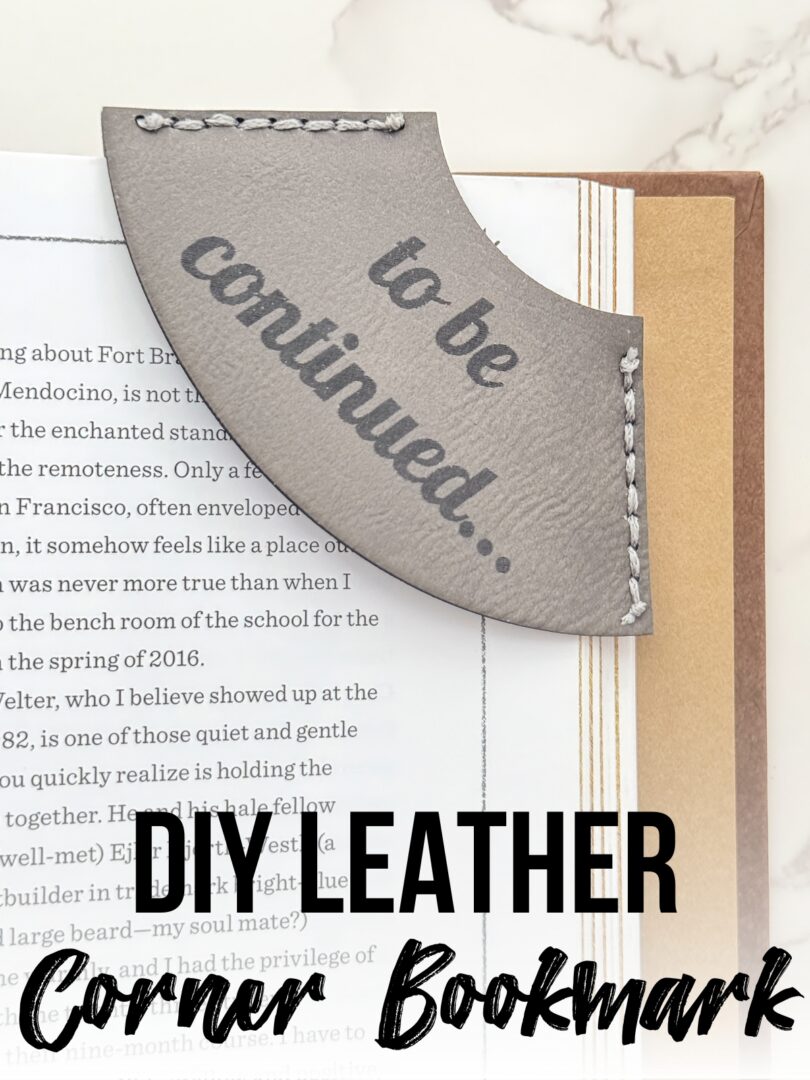 How to Make Leather Corner Bookmarks - The Handyman's Daughter