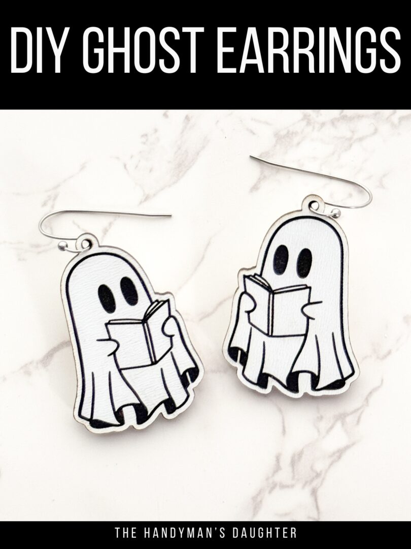 Super Cute DIY Ghost Earrings for Halloween - The Handyman's Daughter