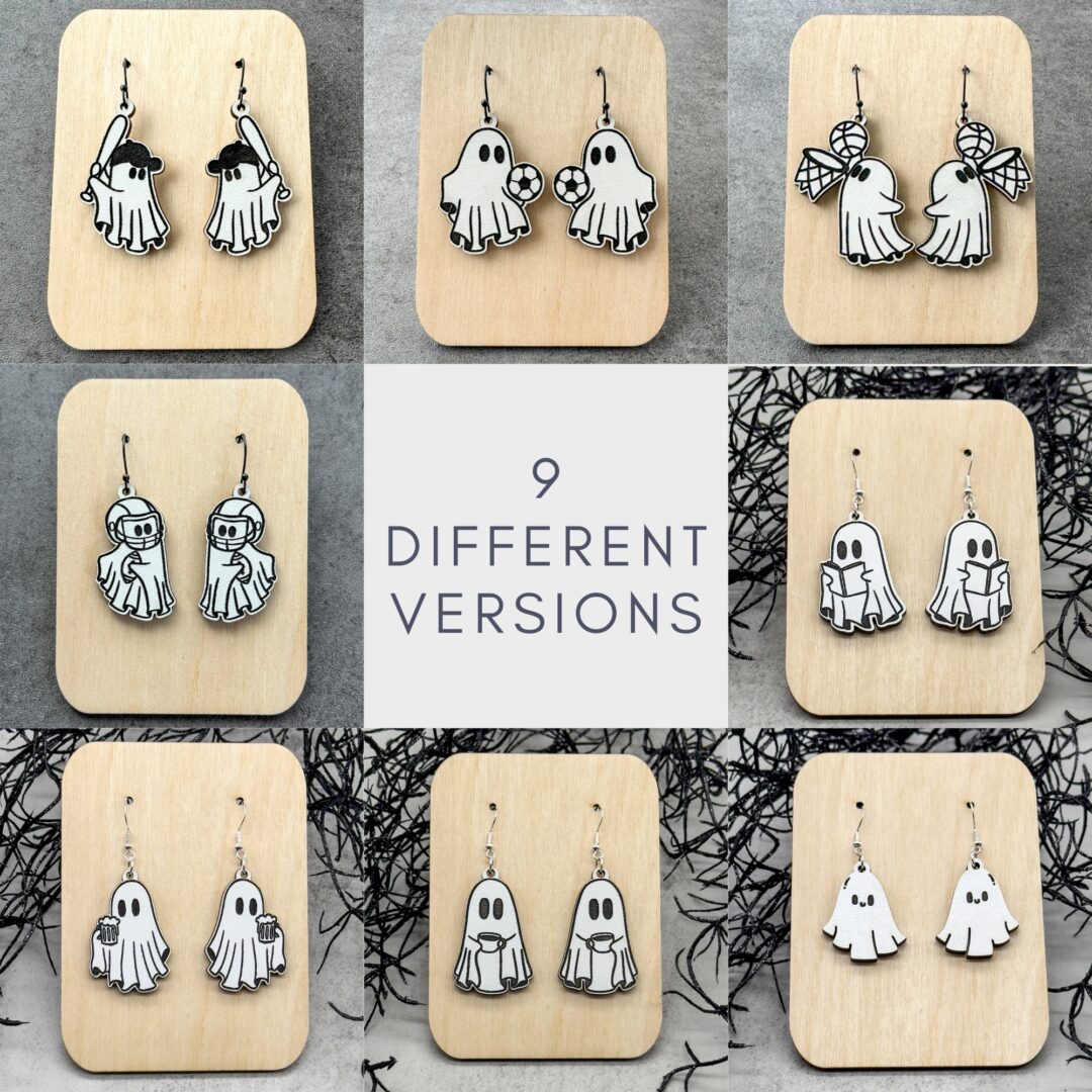 Super Cute DIY Ghost Earrings for Halloween - The Handyman's Daughter
