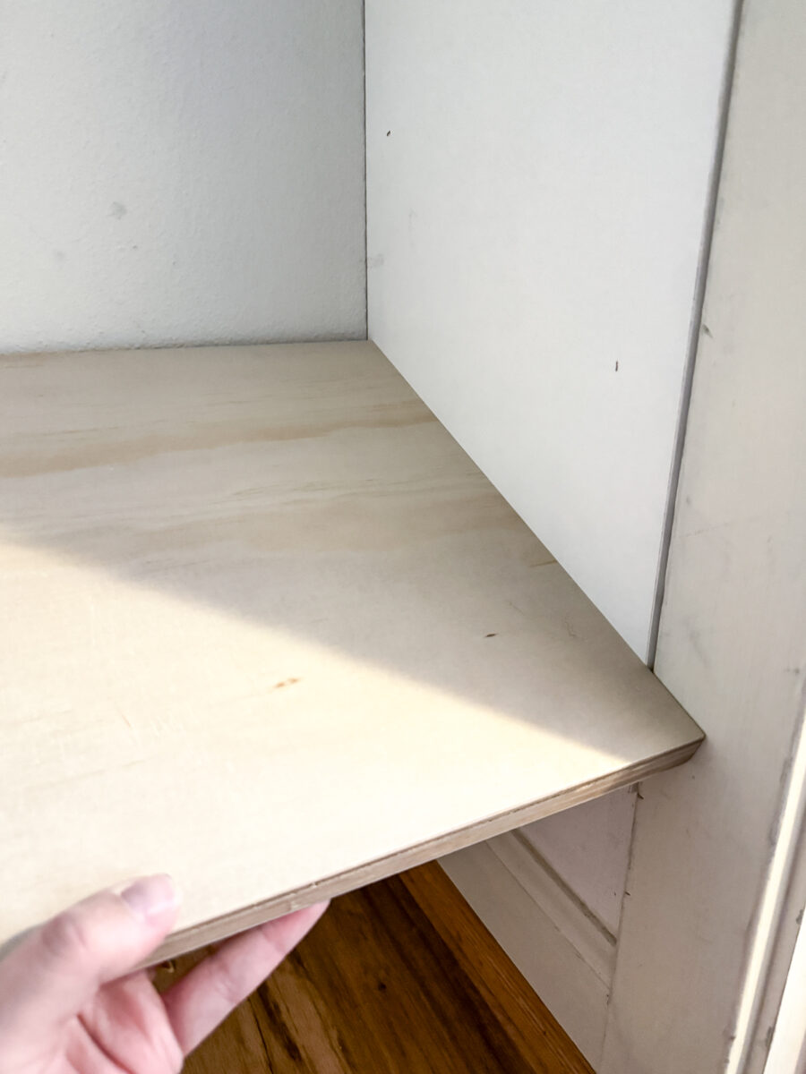 DIY Slanted Shoe Shelves for Closet - The Handyman's Daughter