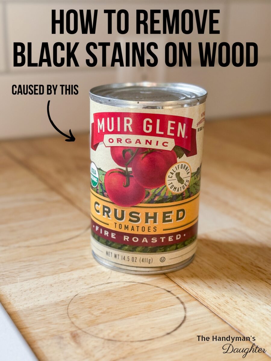How to Remove Black Rust Stains on Wood - The Handyman's Daughter